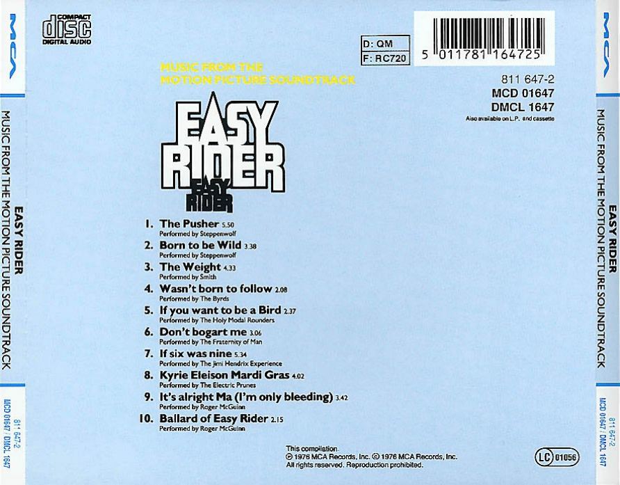 Easy Rider : Back | CD Covers | Cover Century | Over 1.000.000 Album ...